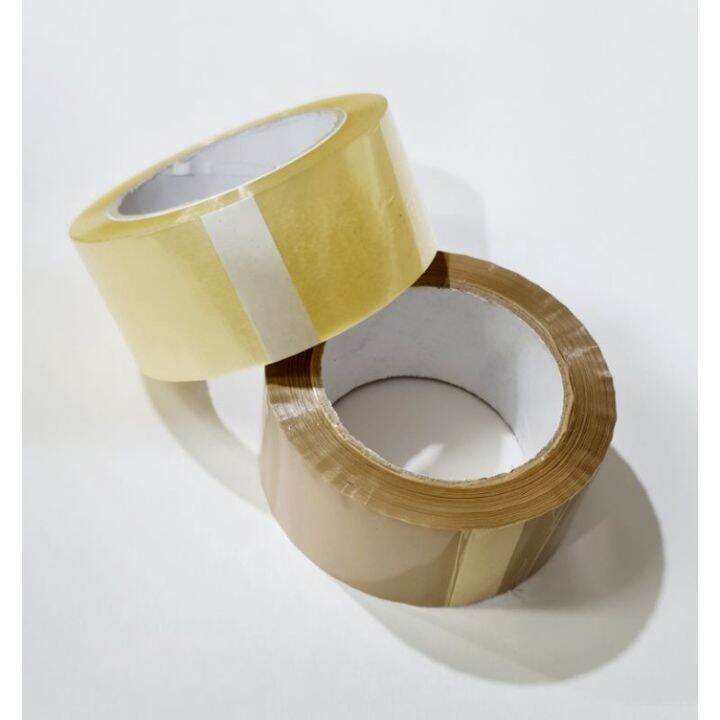 Packaging tape 2 x 100M ( clear / Tan ) | Lazada PH