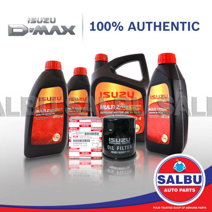 ISUZU Oil Change for D-MAX 2014 - 2017 ISUZU GENUINE PARTS BUNDLE 7L ...