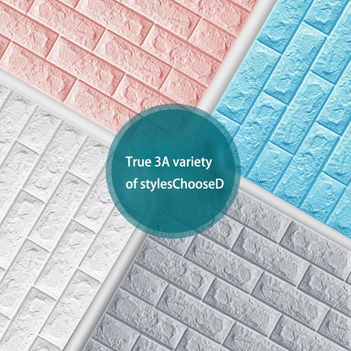 Stereo Foam Board Wallpaper Sala Self-Install Kisame Lumang Pader ...
