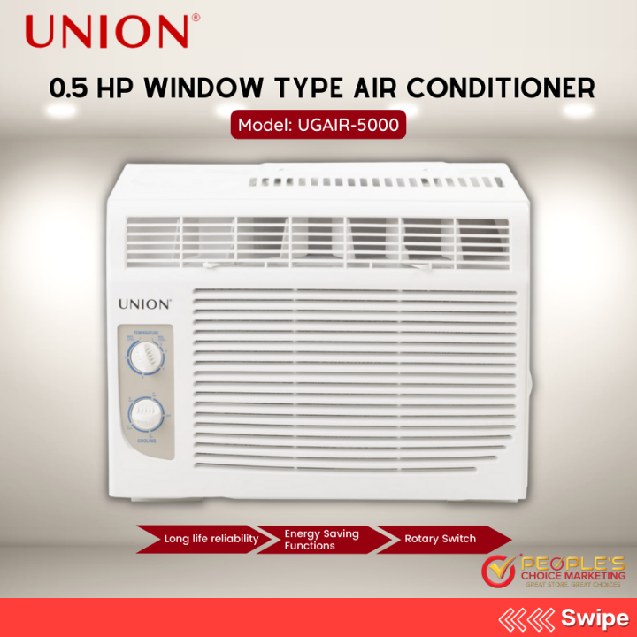 Union 0.5HP Window Type Aircon UGAIR-5000 | Lazada PH