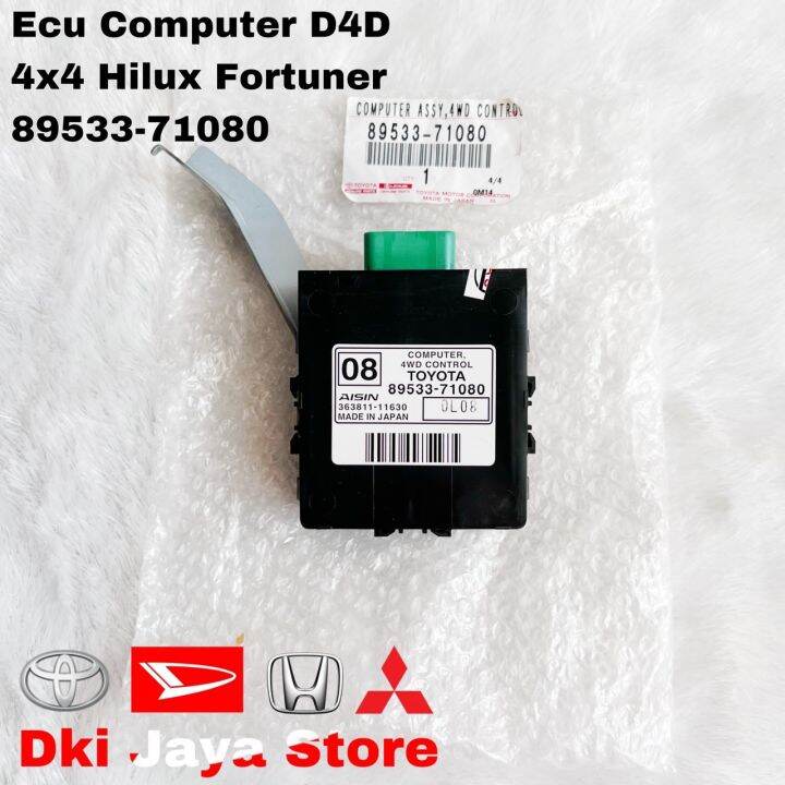 Ecu Computer D4D 4x4 Fortuner Hilux 89533-71080 Original Toyota ...