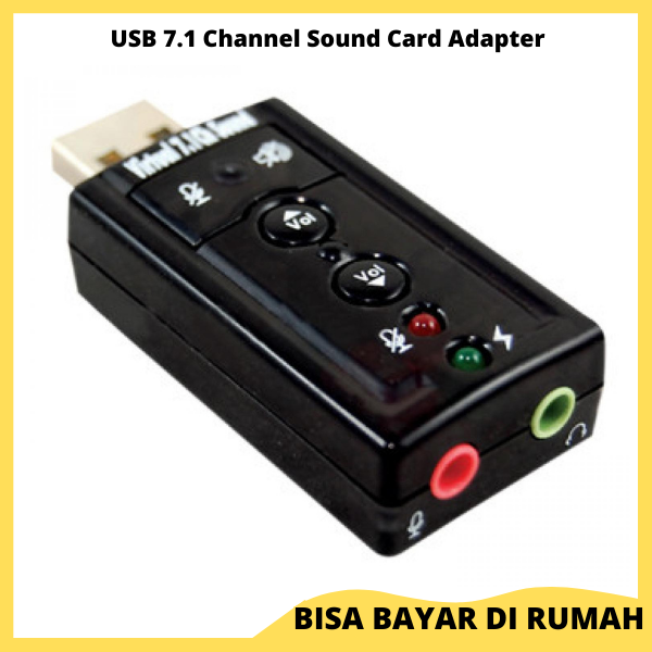 USB 7.1 Channel Sound Card Adapter / Soundcard USB 7.1 Chanel Terbaik ...