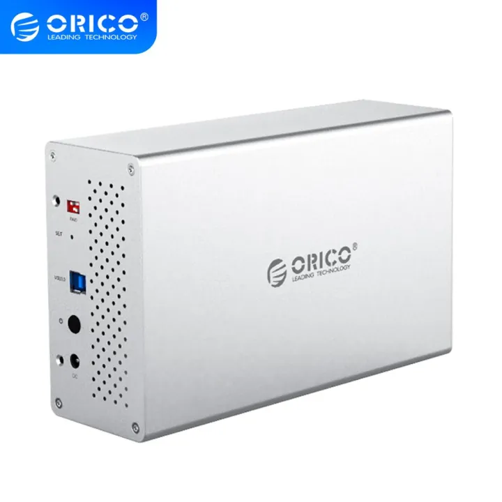 ORICO WS Series 2 Bay 3.5'' USB3.0 Hard Drive Case With Raid Aluminum 5Gbps HDD Enclosure With ...