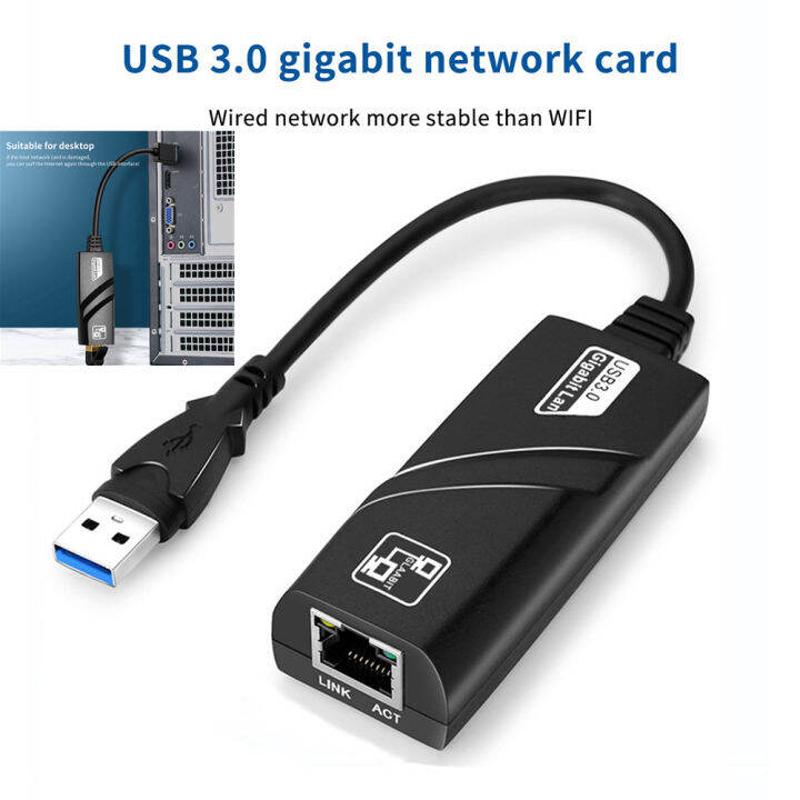 1000Mbps USB3.0 Wired USB To Rj45 Port Ethernet Adapter for windows ...