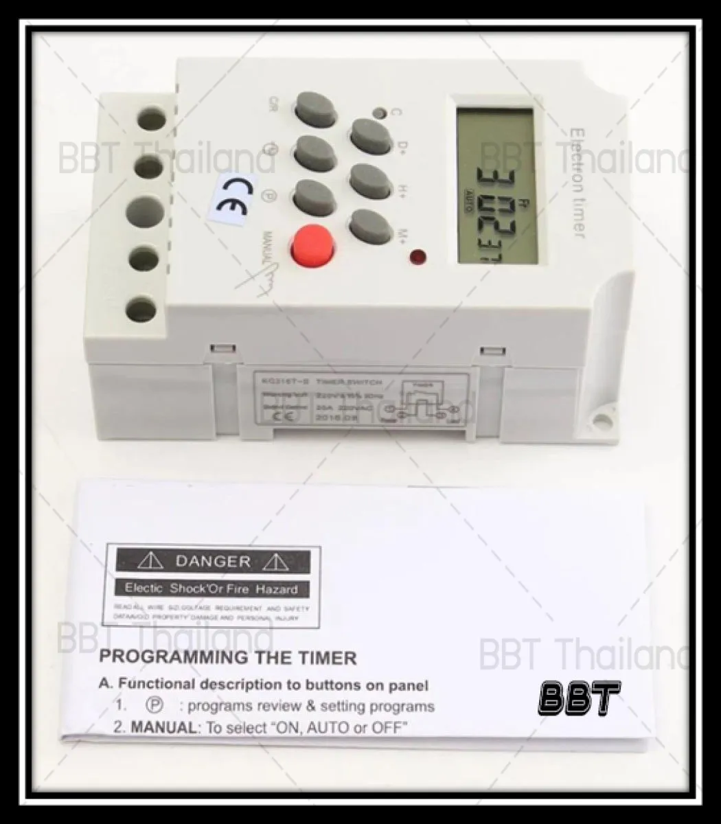 BBT KG316T -ll Timer Switch 220V 25A นาฬิกา เครื่องตั้งเวลา เปิด-ปิด ...