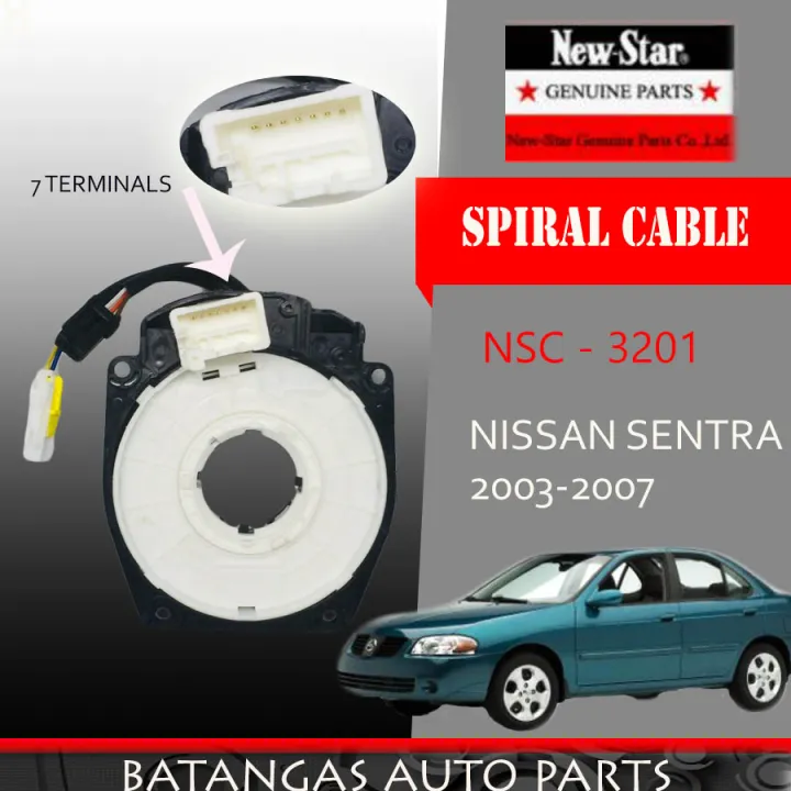 SPIRAL CABLE NSC-3201 ( NEW STAR ) for NISSAN SENTRA 2003-2007 | Lazada PH