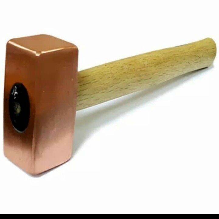 Palu Tembaga TEKIRO 1KG gagang kayu Copper Hammer 1kg 1000gram | Lazada ...