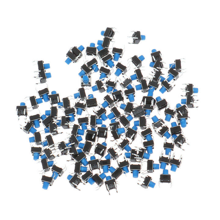 LEI 100pcs 6x6x7mm Panel PCB Momentary Tactile Tact Mini Push Button ...