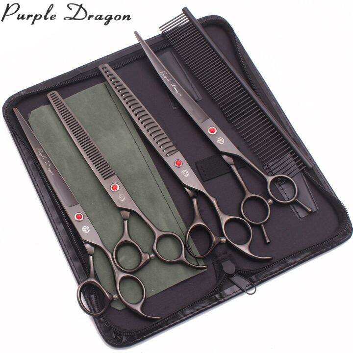 Scissors For Dogs 8 Inch Purple Dragon Japan 440C Pet Grooming Scissors ...
