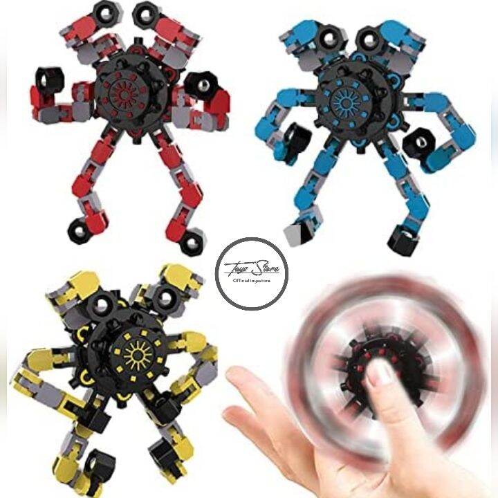 1 Pcs Mainan Fidget Spinner Bisa Di Rubah Menjadi Robot Transformer Terbaru / Mainan Anak Spiner ...
