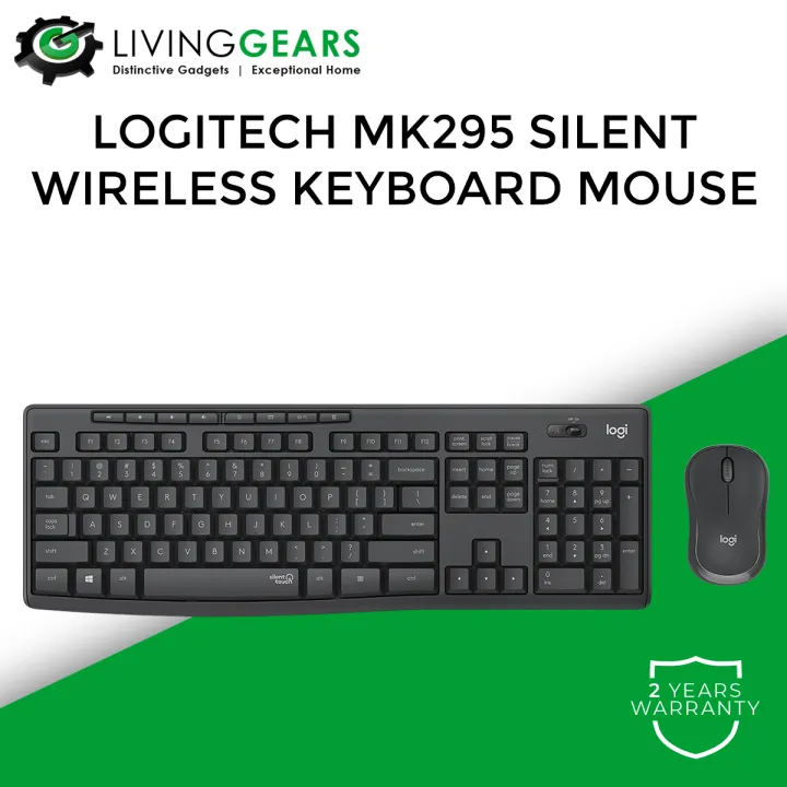 Logitech MK295 Silent Wireless Combo Keyboard And Mouse Set | Lazada
