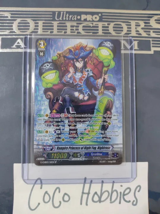 Cardfight Vanguard Vampire Princess of Night Fog, Nightrose (G-CHB03 SP) | Lazada