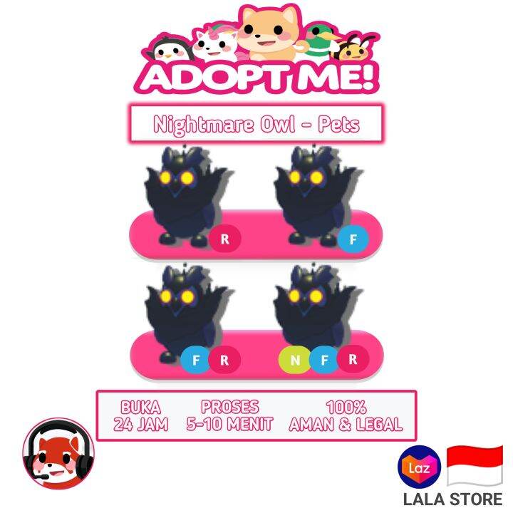 Adopt Me - Nightmare Owl - Roblox | Lazada Indonesia