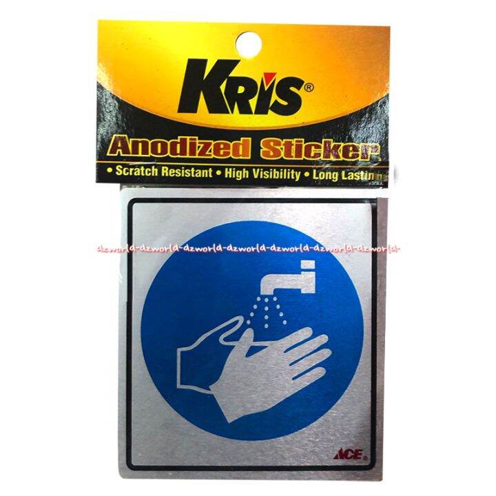 Kris Sticker Hand Wash Picture Gambar Cuci Tangan Di Kran Stiker Tahan ...