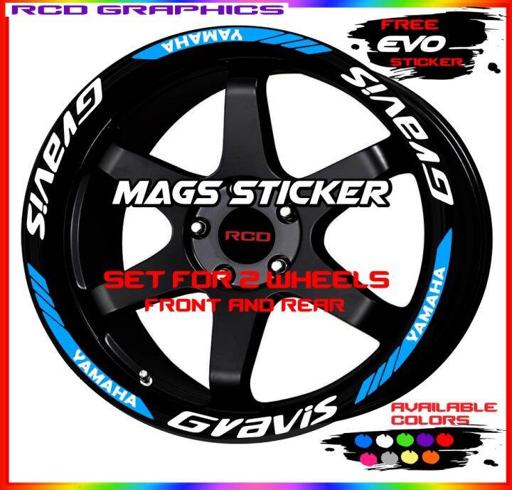 Mio gravis mags sticker good for 2 wheels | Lazada PH