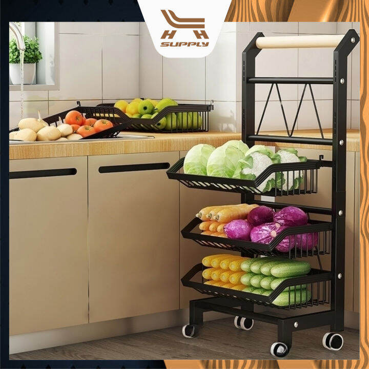 LH 5 Tier Kitchen Trolley Rack Narrow Storage Racks Spice Rack Sliding ...