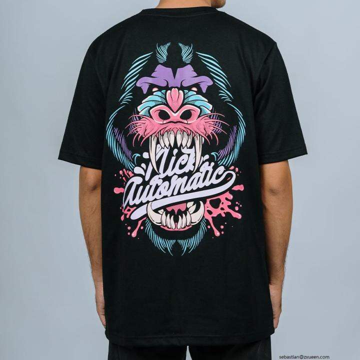 【READY STOCK】 Nick Automatic Baboon Black T-Shirt | Lazada PH