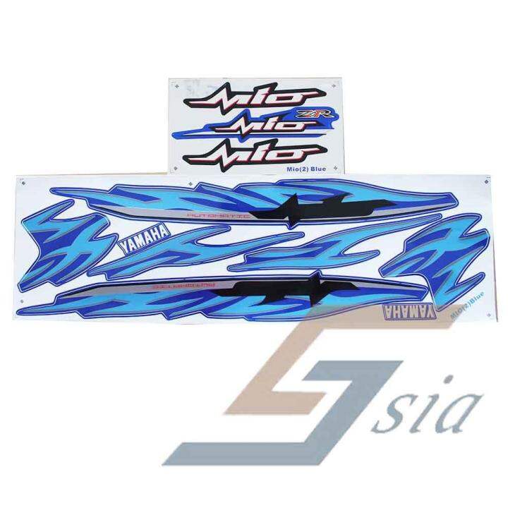 Yamaha EGO MIO (2) Body Stripes A63 (Blue) | Lazada