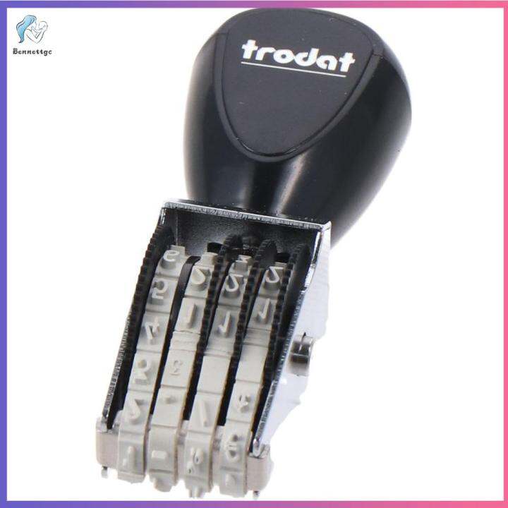 BENNETTGC 4 Digit Number Number Stamp Personalized Changeable Business ...