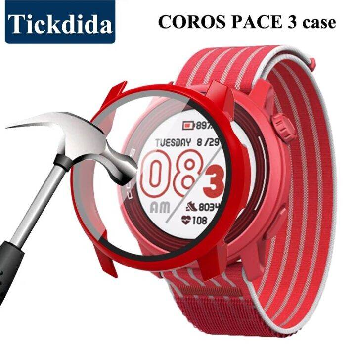 Case Glass for COROS Pace 3 Screen Protector Full Cover for COROS Pace3 Film Hard Protective ...