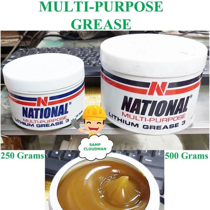 National Multi-Purpose Lithium Grease 250 or 500 grams Grasa Lubricant ...