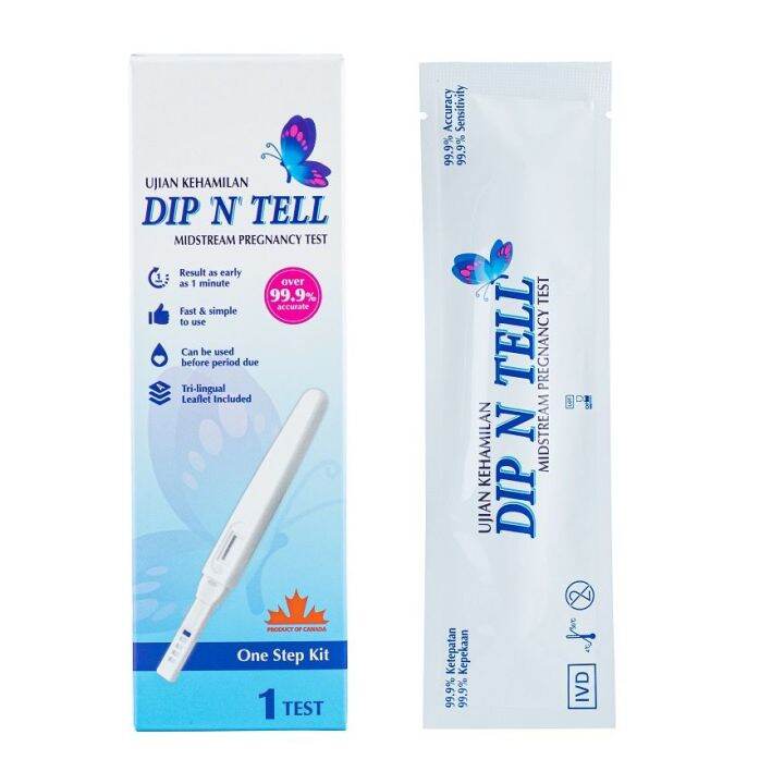 DIP N TELL Midstream Pregnancy Test 1pc | Lazada