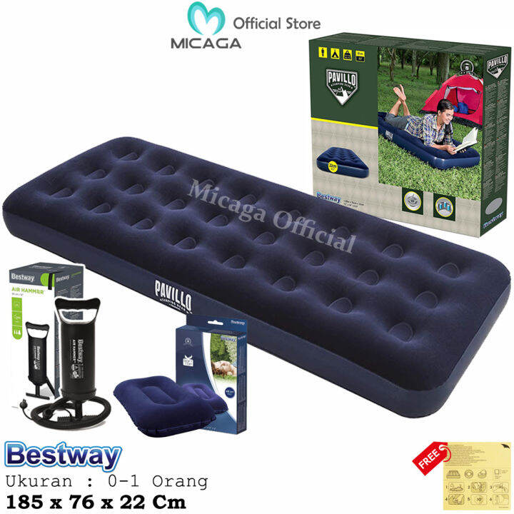 Bestway 67000 Kasur Angin Single / Kasur Camping Portable Bisa Di Lipat ...