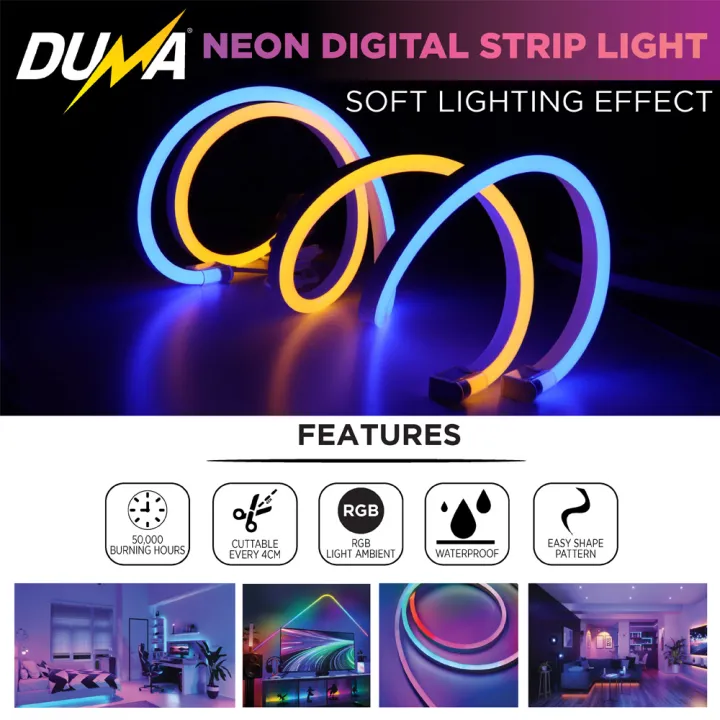 DUMA NEON DIGITAL STRIP LIGHT | Lazada PH