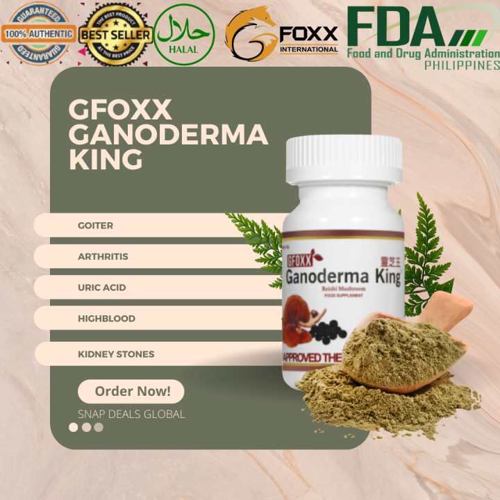 GFOXX ORIGINAL GANODERMA KING WITH REISHI MUSHROOM Supports immune ...