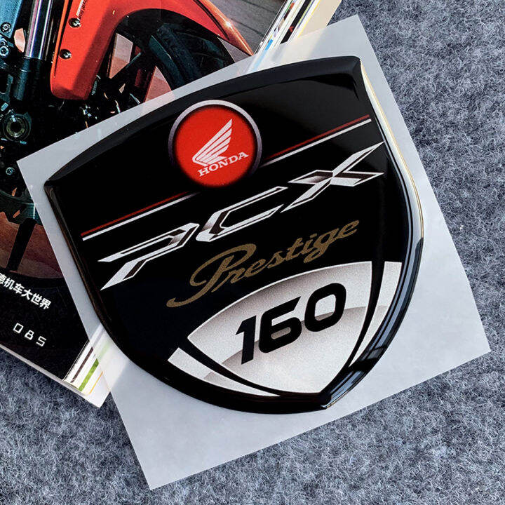 Motorcycle Sticker Honda PCX160 Emblem Decal 3D Fuel Tank Epoxy Sticker ...