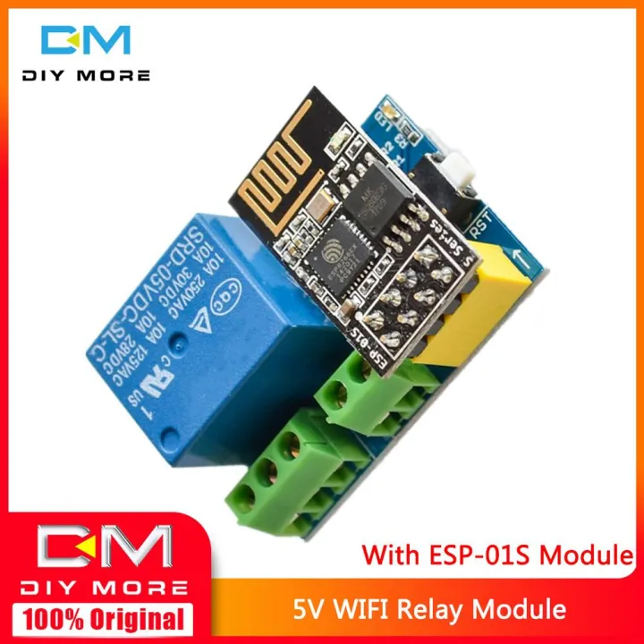 Original Diymore ESP8266 ESP-01S 5V WiFi Relay Module Things Smart Home Remote Control Switch ...