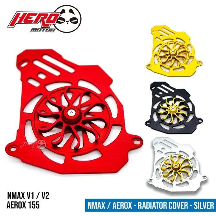 Yamaha Nmax 155(V1/ V2) and Aerox Radiator Cover CNC with Spinner | Lazada PH
