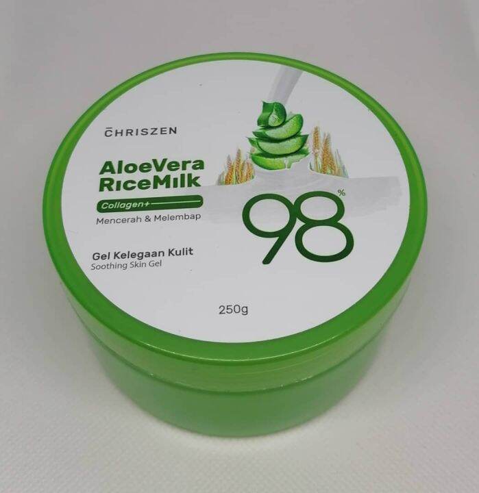 Chriszen Aloe & Rice Milk Collagen Gel 250ML | Lazada