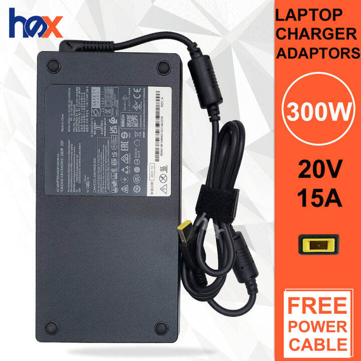 300W Laptop Charger Adapter For Lenovo ThinkPad Y920 Y540 Y545 Y740 ...