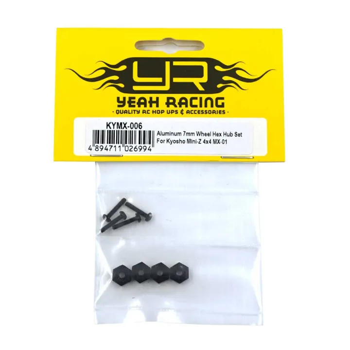Yeah racing KYMX-006 Aluminum 7mm Wheel Hex Hub Set For Kyosho Mini-Z ...