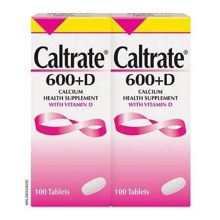 Caltrate 600mg With Vitamin D 100 Tablets x 2 bottle exp: 06/2023 ...