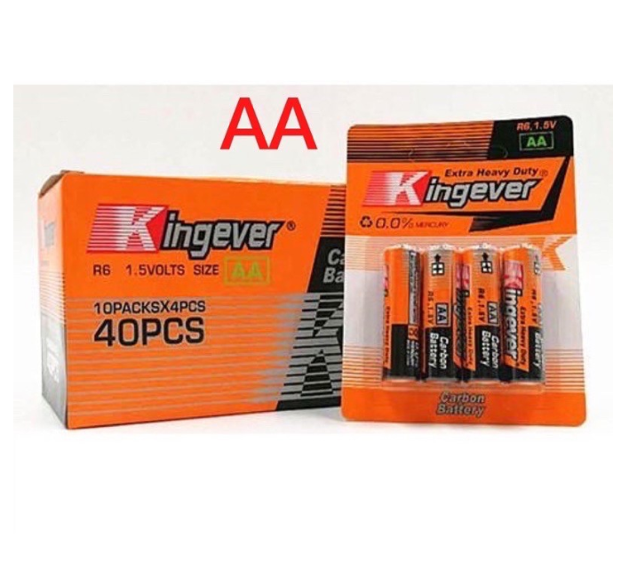 Kingever AA Battery 40pcs - 1.5V Batteries | Lazada PH