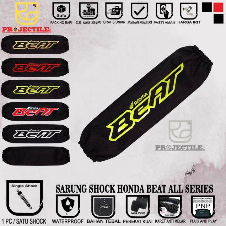 Sarung shock beat honda / cover shockbreaker sarung shocbreaker ...