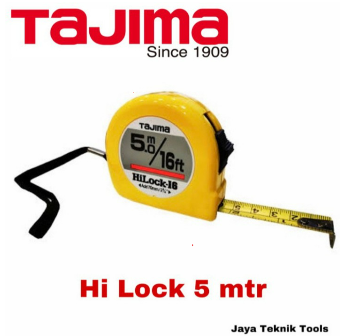 Meteran Tajima 5 meter Hi Lock Kuning Measuring Tape Original Made In Japan | Lazada Indonesia