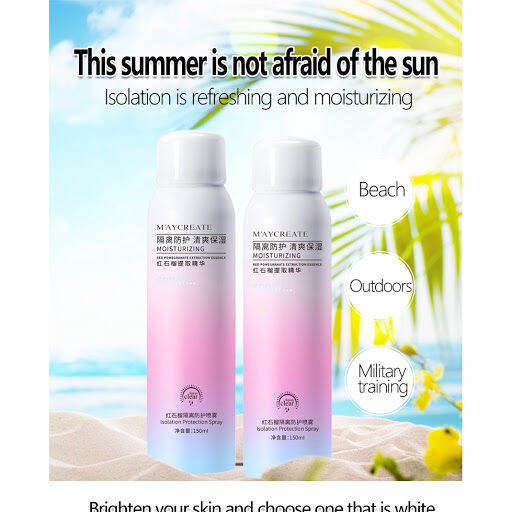 Maycreate Spray Whitening Sun Protection Sunscreen Spray 150ml | Lazada