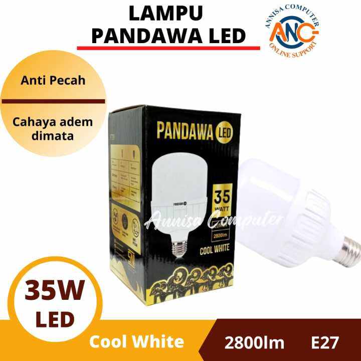 LAMPU PANDAWA LED JUMBO 35 Watt / Cool White / E27 1200lm / Murah ORI | Lazada Indonesia