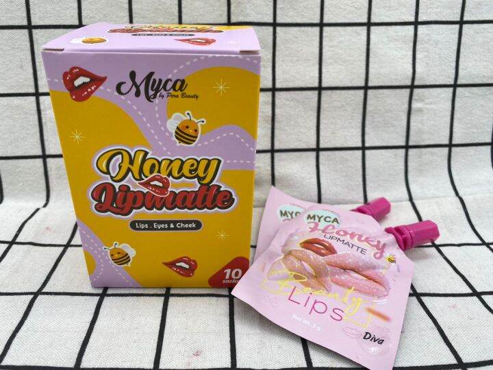 MYCA LIPMATTE BEAUTY LIPS | MYCA HONEY LIPMATTE 12 CODES LIPS , EYES ...