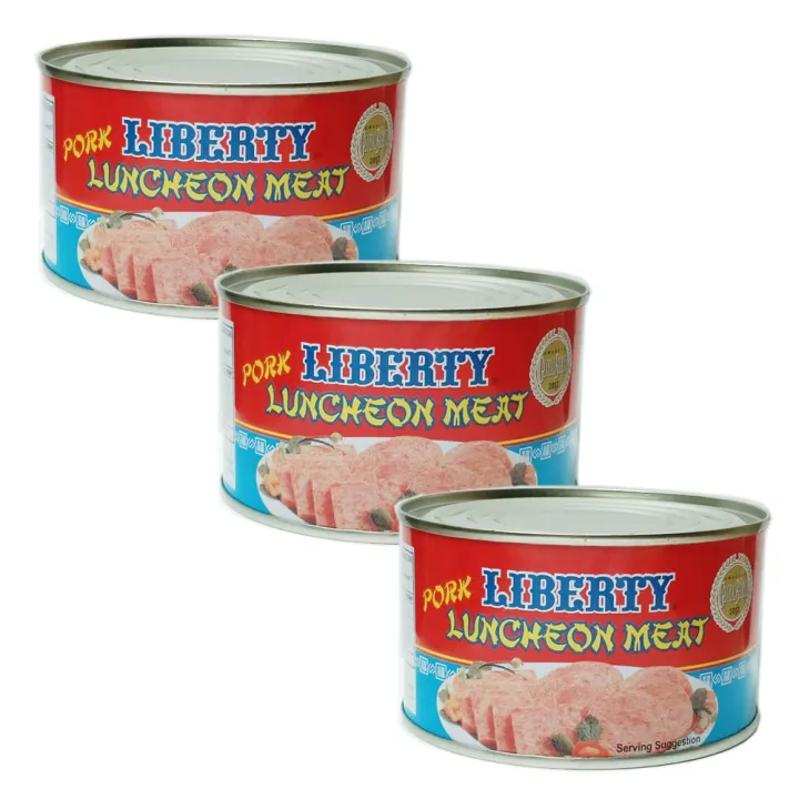 Liberty Pork Luncheon Meat in Can, 375g x 3Pcs | Lazada PH