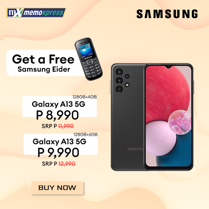 Samsung Galaxy A13 5G 6.5" 90Hz 50MP Main Camera with Free Samsung ...