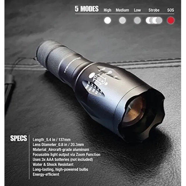 40X Taclight High Performance Flashlight | Lazada PH