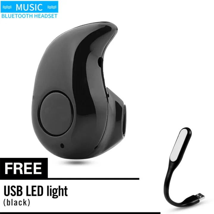 Mini S530 Wireless Bluetooth Headset (Black) With Free USB LED Light ...