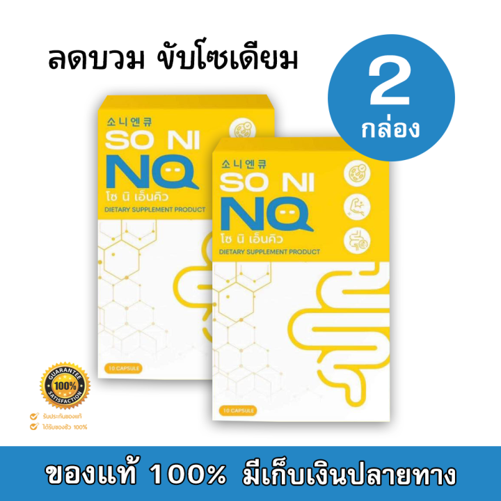 โซนิ เอ็นคิว SONI NQ วิตามิน ลดบวม 10 แคปซูล (2 กล่อง) | Lazada.co.th