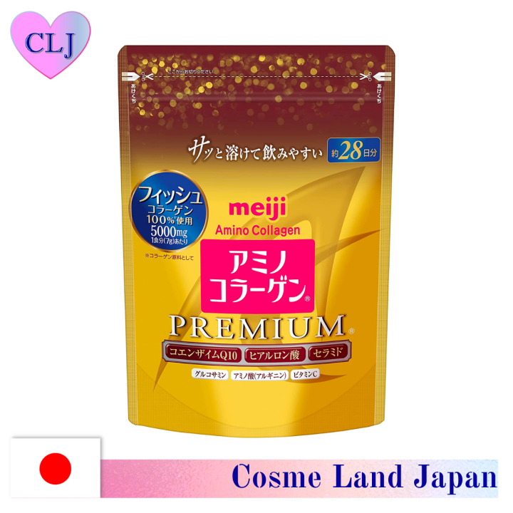 Japan Meiji Amino Collagen Premium 28 days [196g] A nutritional ...