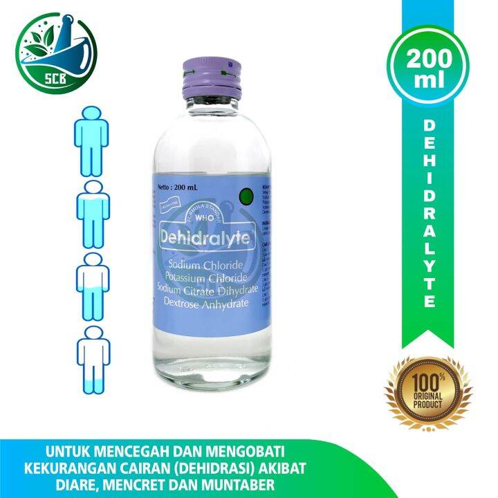 Dehidralyte Larutan Steril 200 ml - Cairan Oralit Untuk Dehidrasi ...