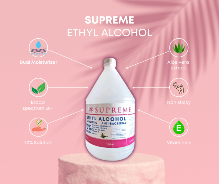 Supreme ethyl alcohol 70 % solution anti septic and anti bacterial with ...